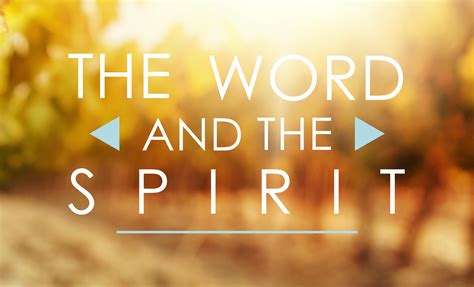 The Word and the Spirit – Kairos Ministries